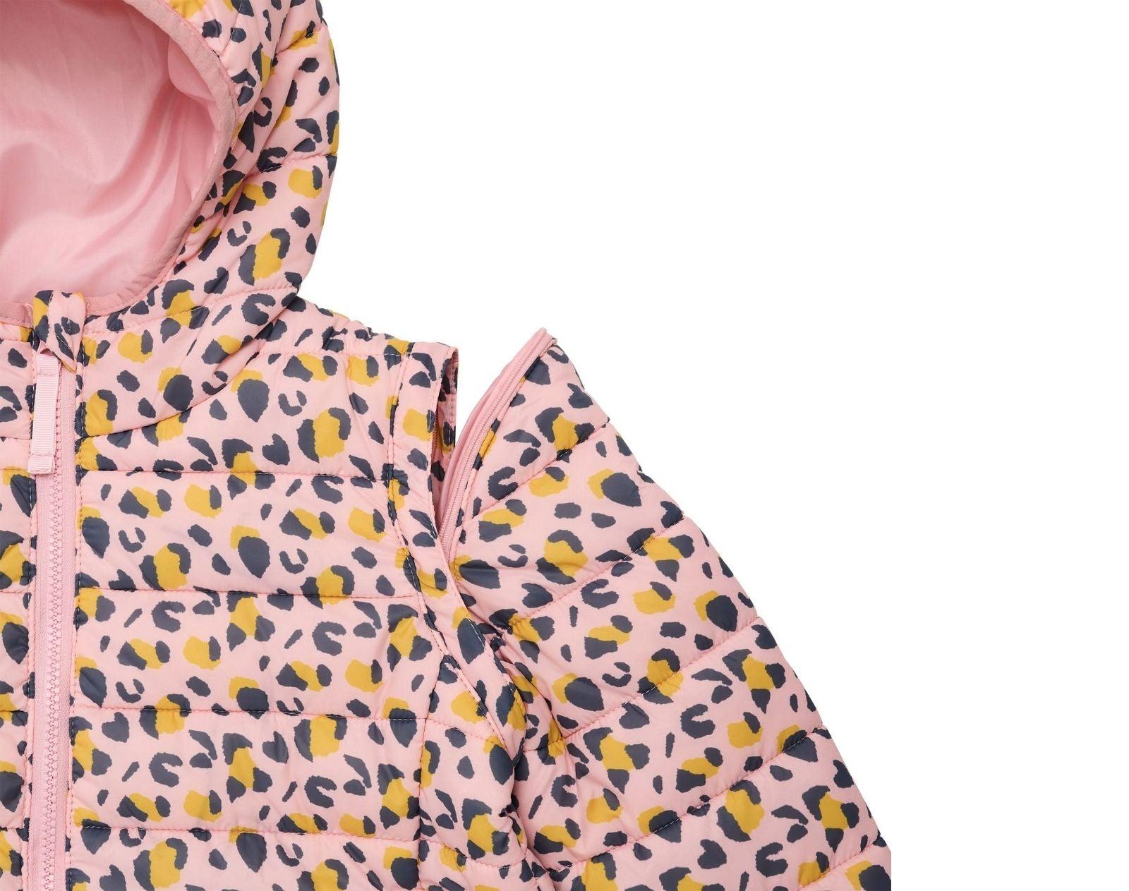 Snapper Rock 2 in 1 Puffer Jacket & Vest - Leopards | Ten Little ...
