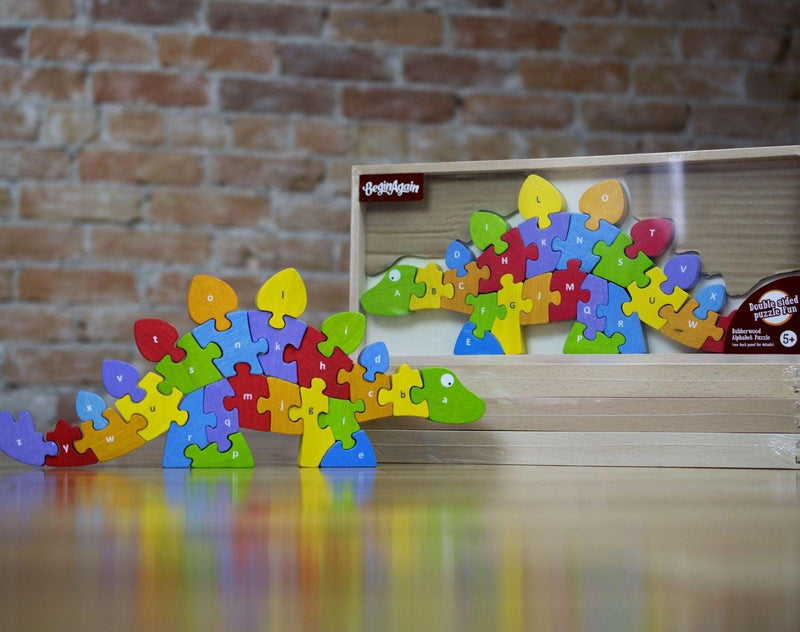 BeginAgain Dinosaur A to Z Puzzle | Ten Little Baby and Kids’ Toys
