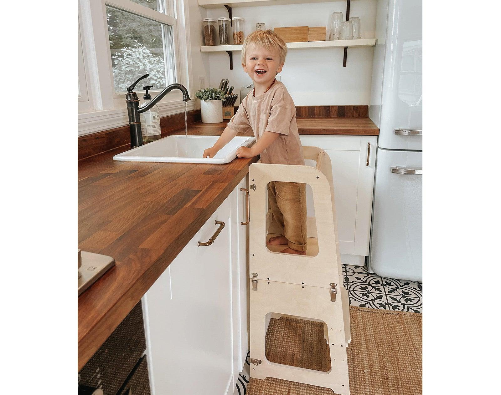 Piccalio Mini Chef Convertible Tower | Ten Little Kids' Kitchen Gear