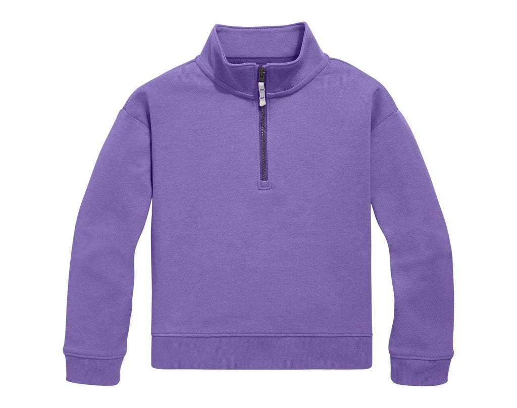 Primary French Terry Quarter Zip Sweatshirt for Kids | Ten Little